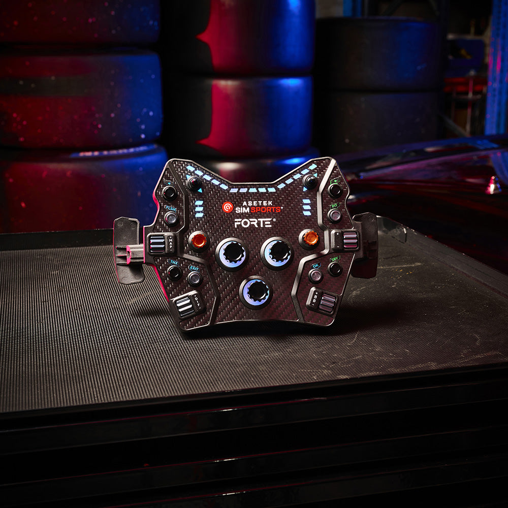 Asetek Forte GT Button Box V2 (Black, Alu Buttons) – simracer