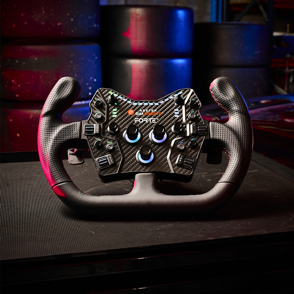 Asetek Forte GT Button Box V2 (Black, Alu Buttons) – simracer