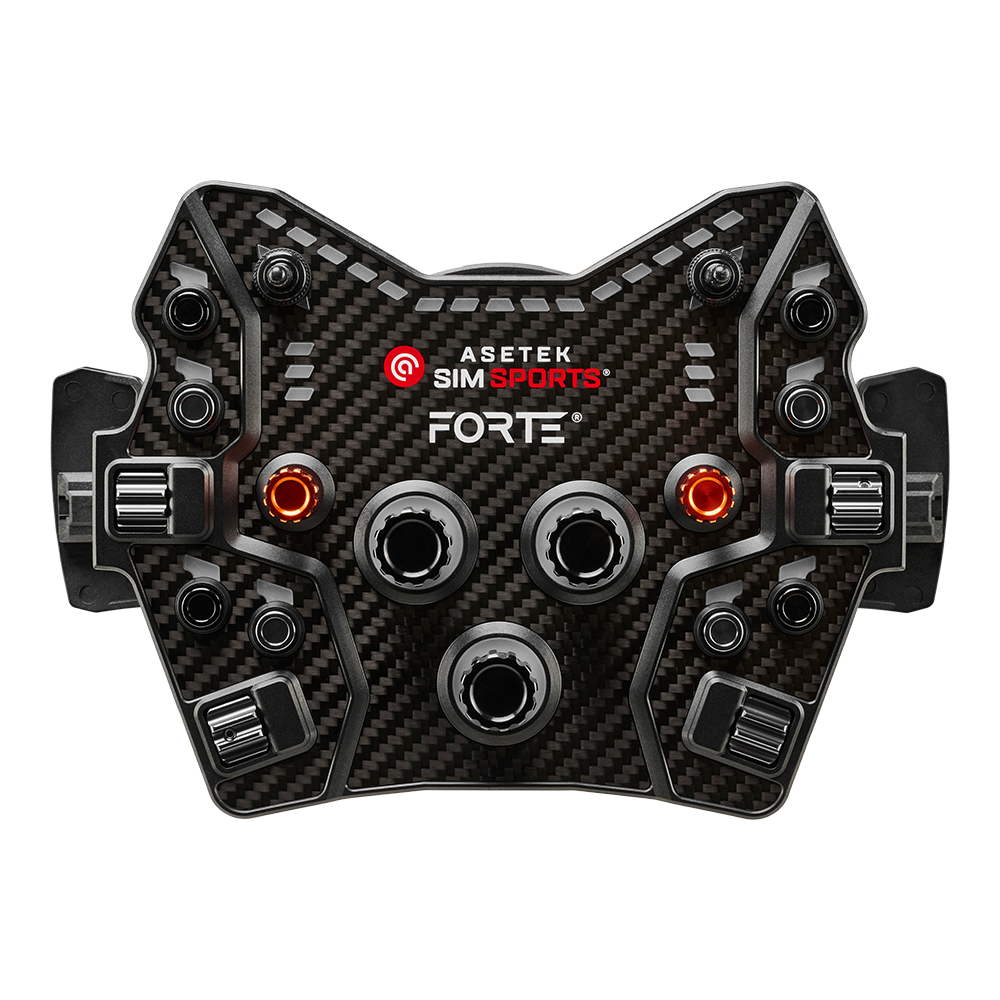 Asetek Forte GT Button Box V2 (Black, Alu Buttons) – simracer